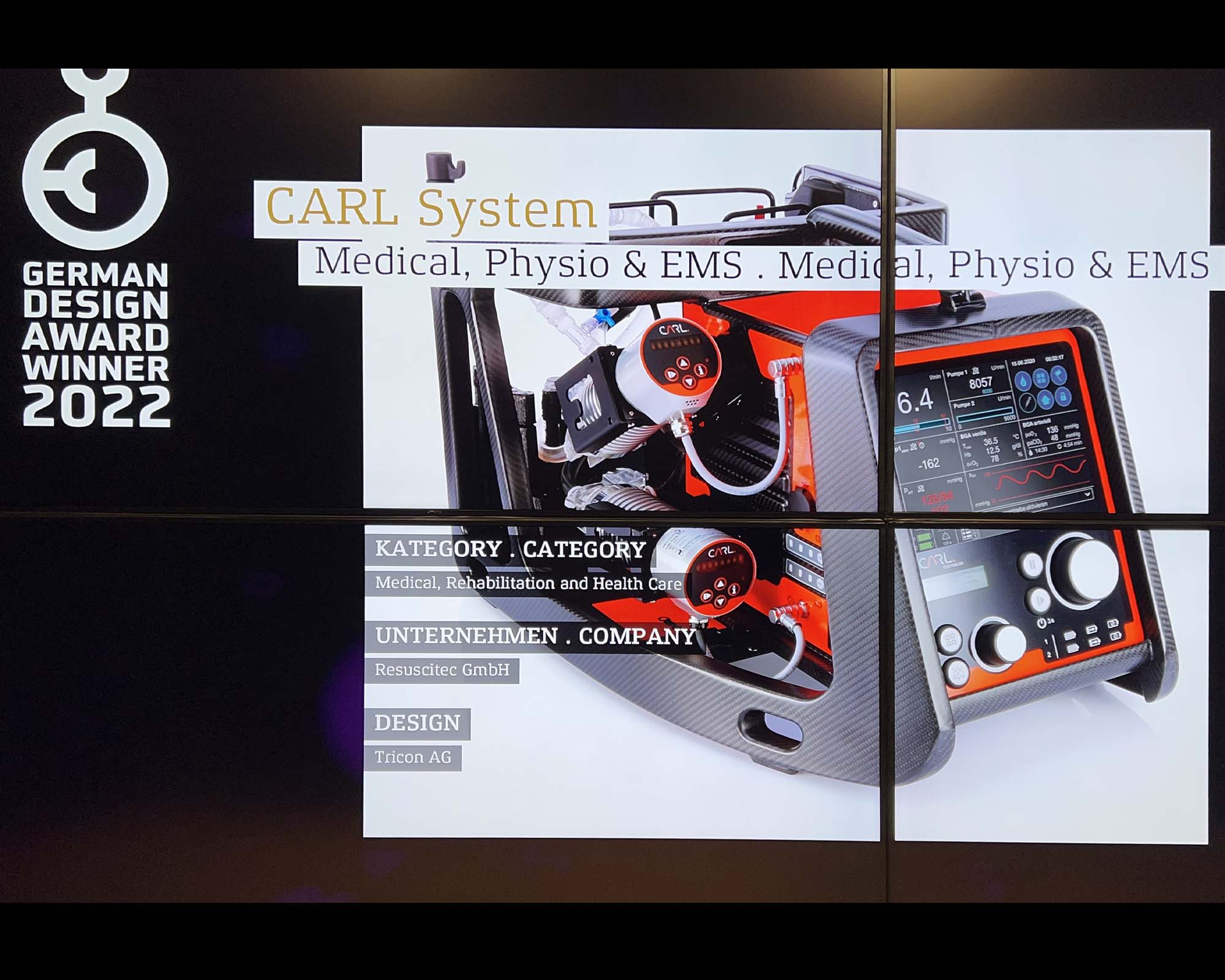 CARL. System in der Ausstellung zum German Design Award